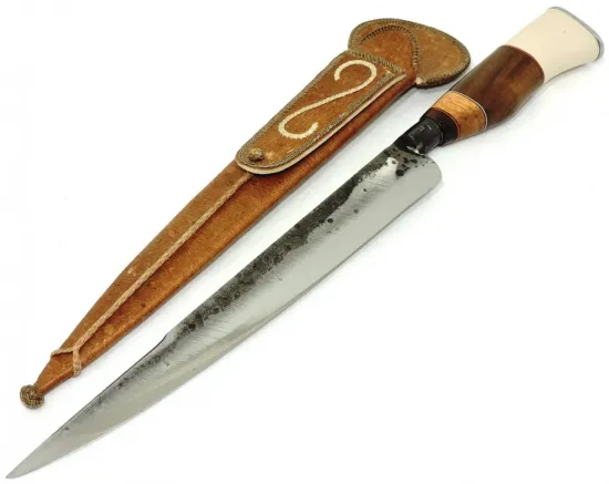 Faca Gaúcha Forjada Aço Carbono Bainha Lonca, 10 pol - Xiru das Facas